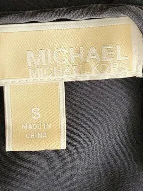 MICHAEL Michael Kors | Tops | Michael Michael Kors Navy 0 Silk Keyhole ...